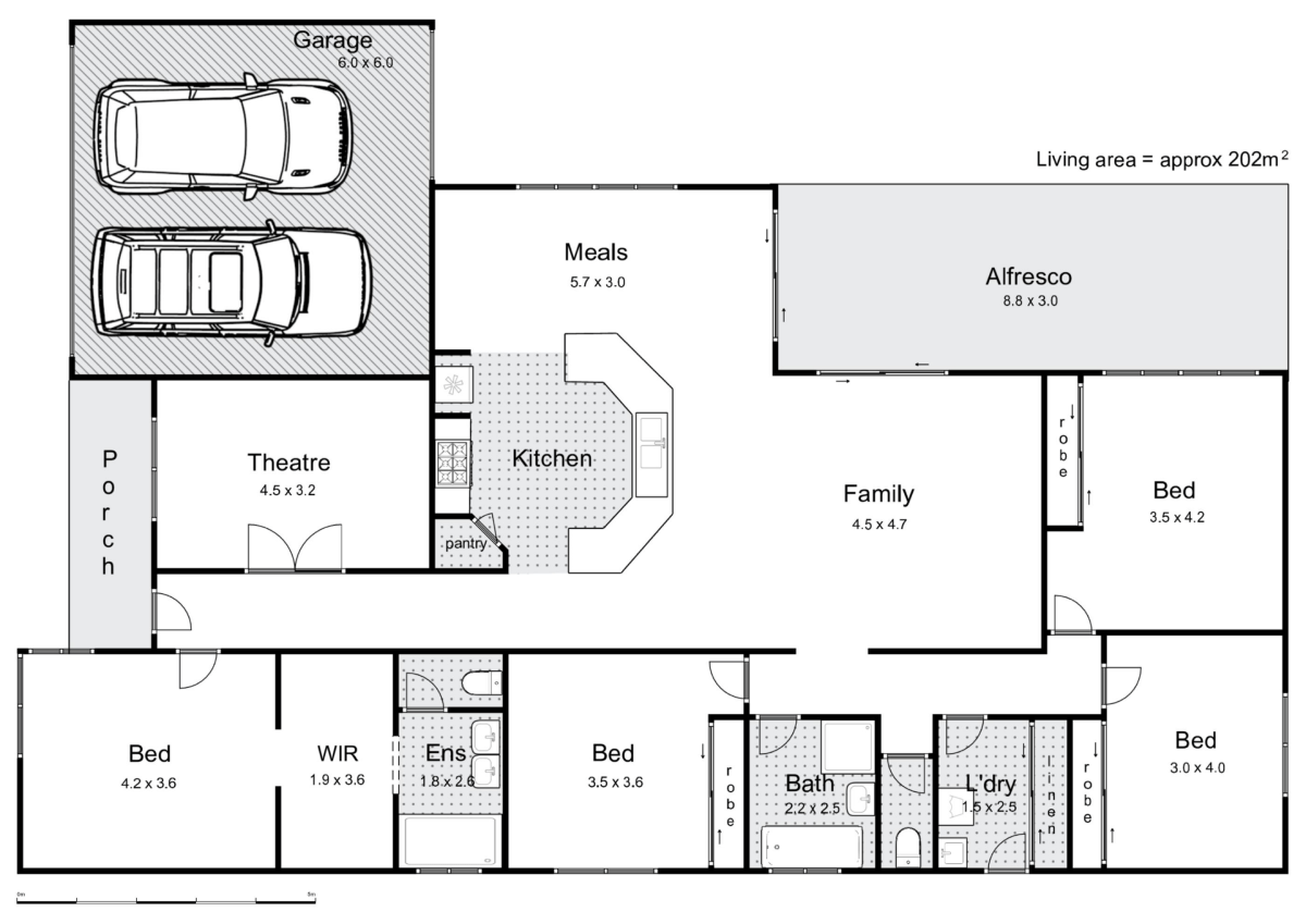 2D floorplan examples made with Floorplanner